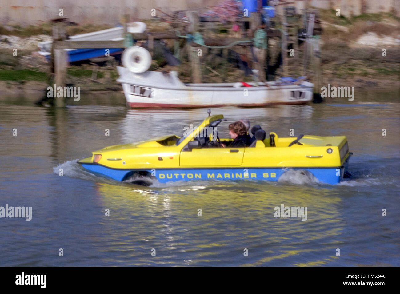 Tim Dutton in his Dutton Mariner aqua-car at Shoreham Stock Photo - Alamy