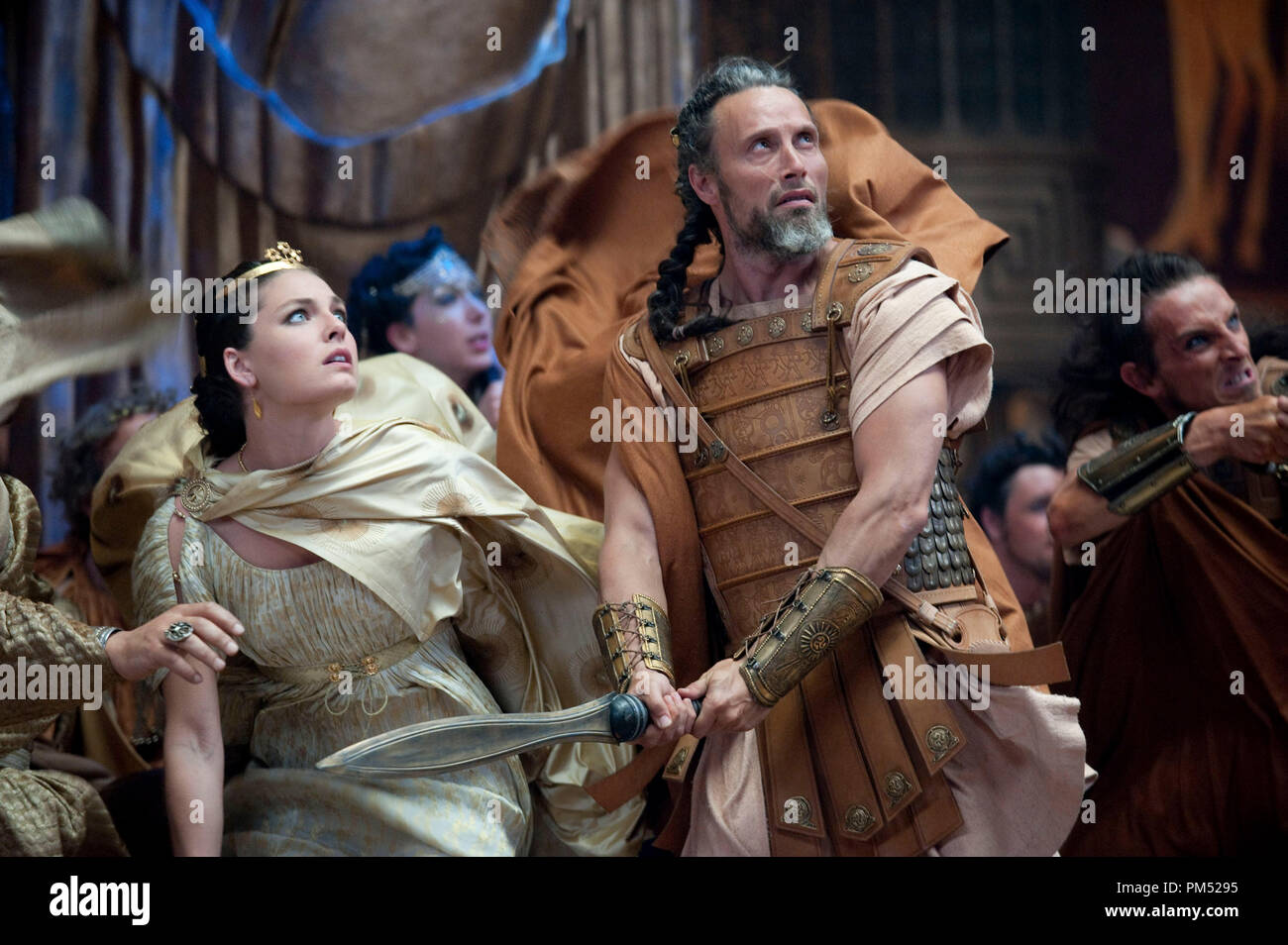 (L-r) ALEXA DAVALOS as Andromeda and MADS MIKKELSEN as Draco in Warner ...