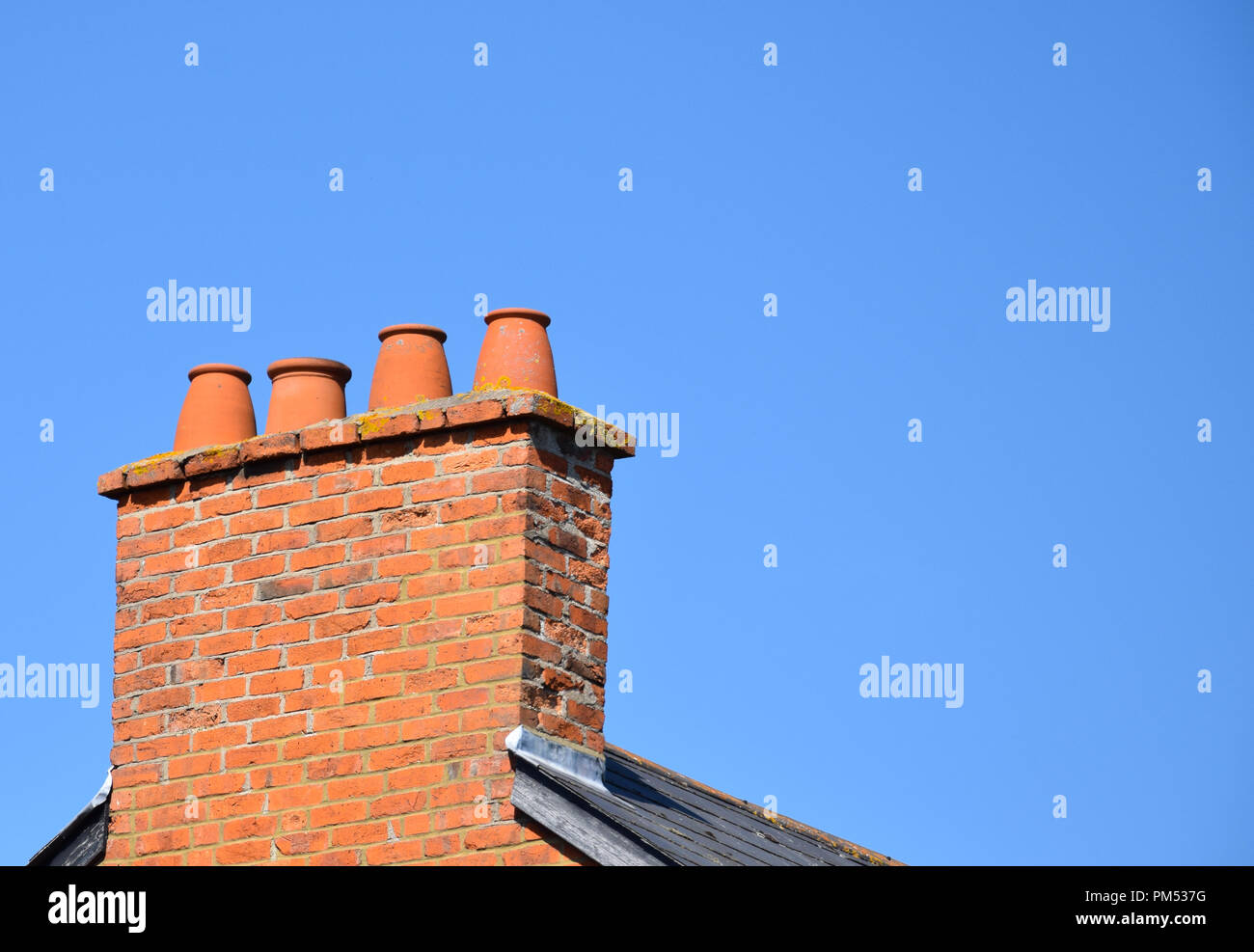4 Chimney pots Stock Photo - Alamy