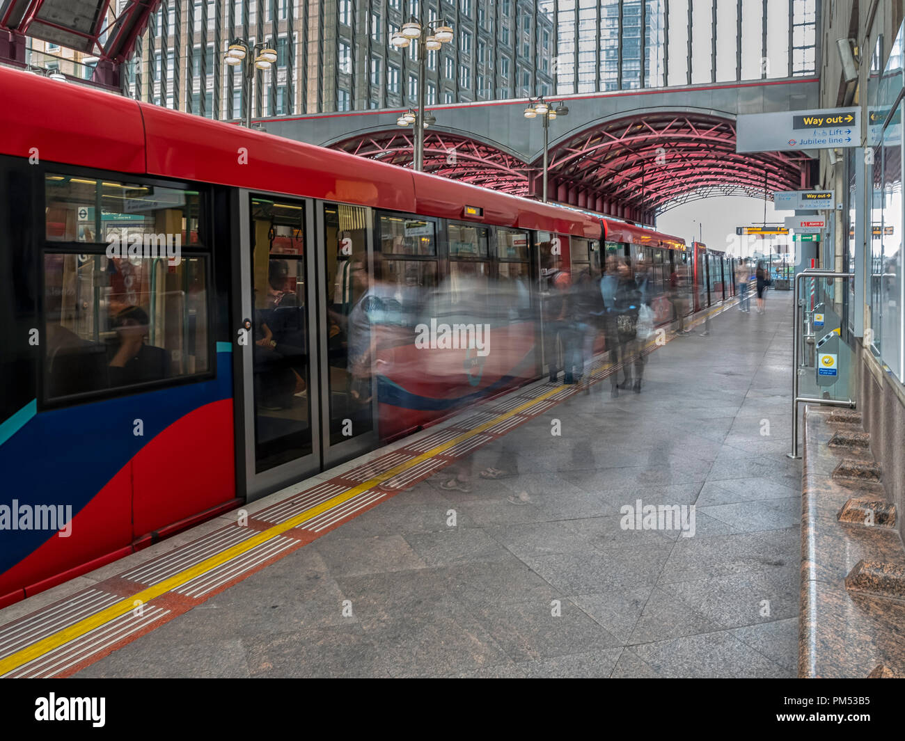 London Dlr Station Train High Resolution Stock Photography and Images ...
