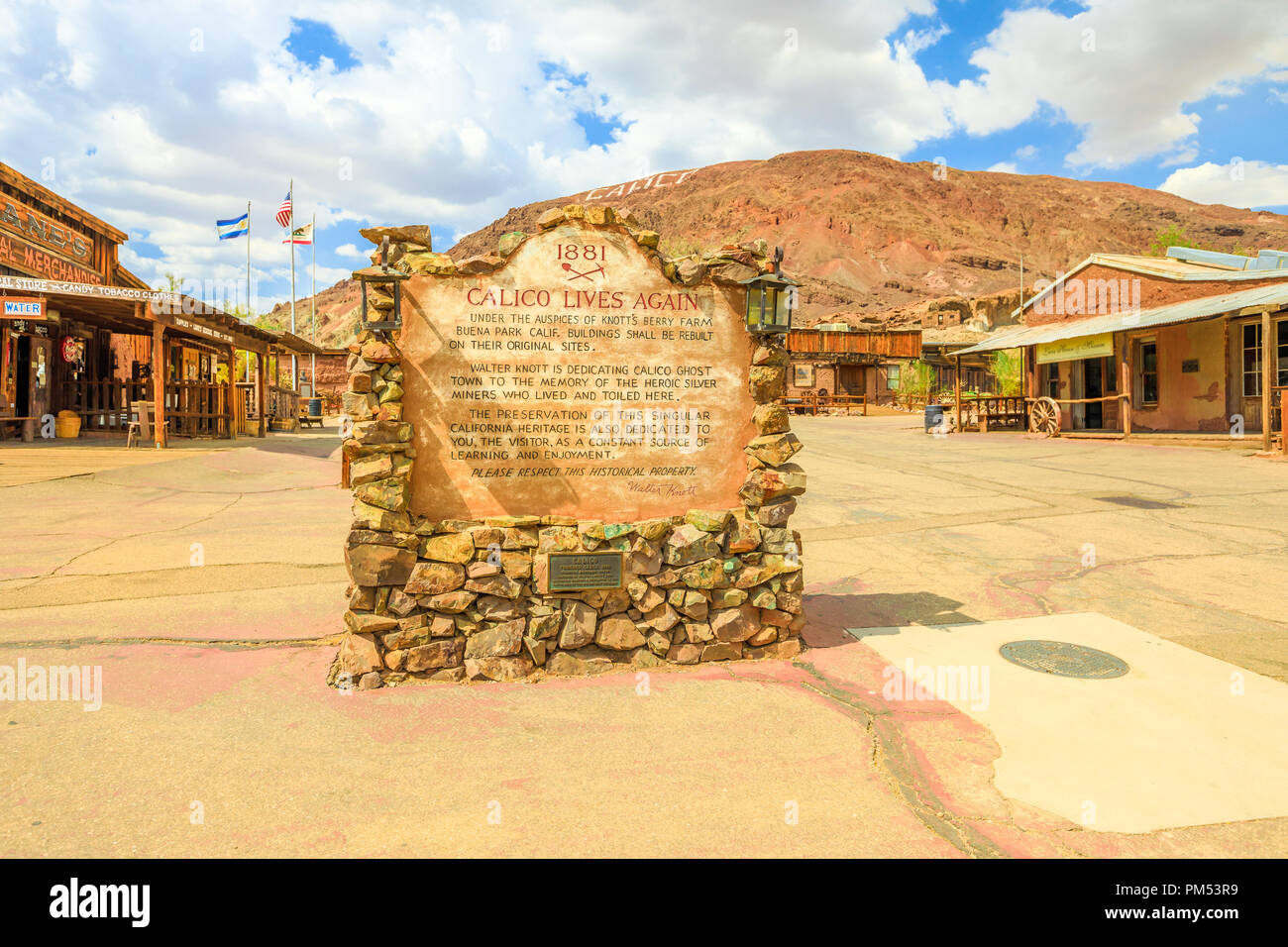 Calico, California, United States - August 15, 2018: Calico is an ...
