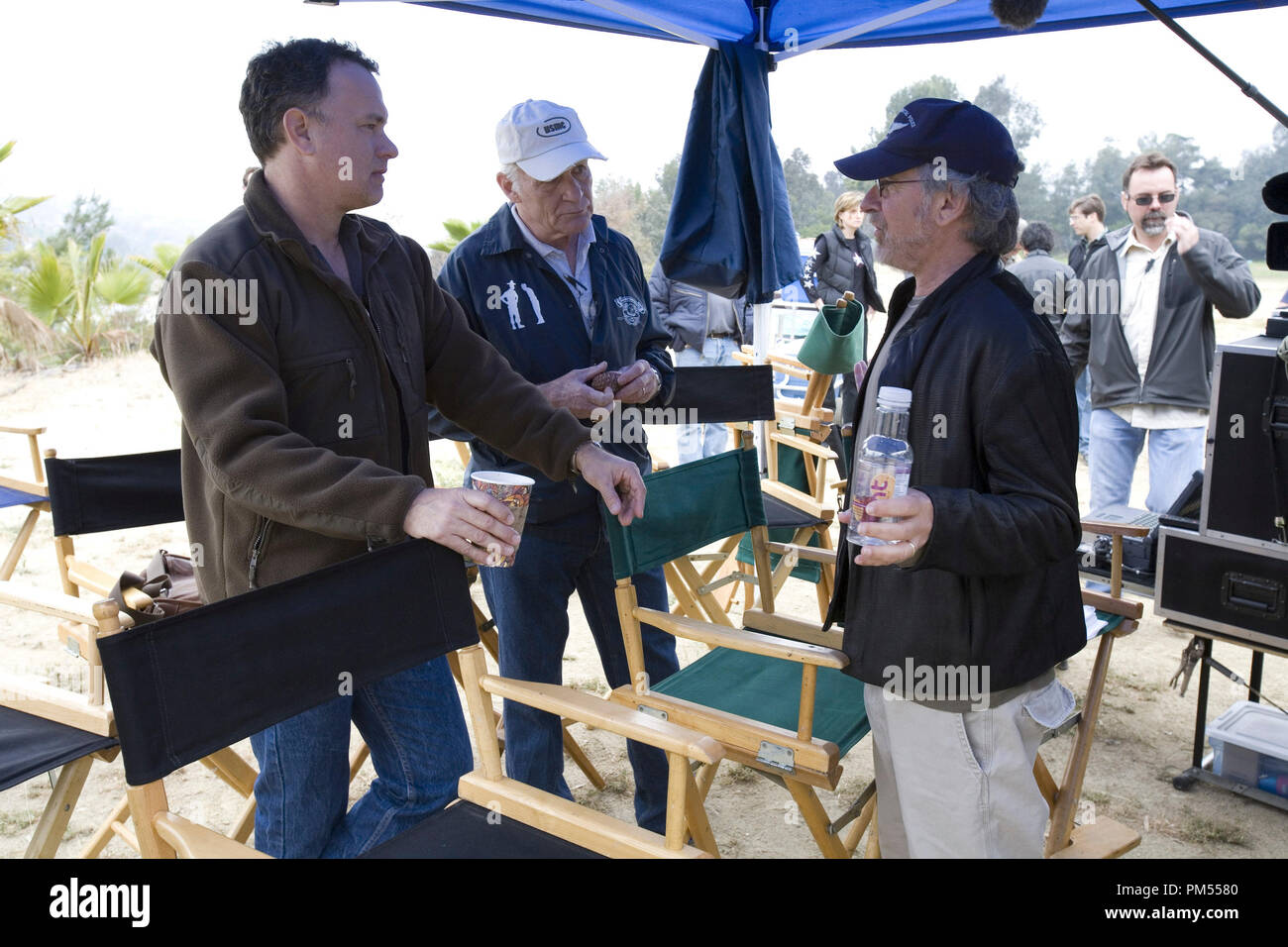 Tom Hanks and Steven Spielberg "The Pacific" 2010 Stock Photo - Alamy