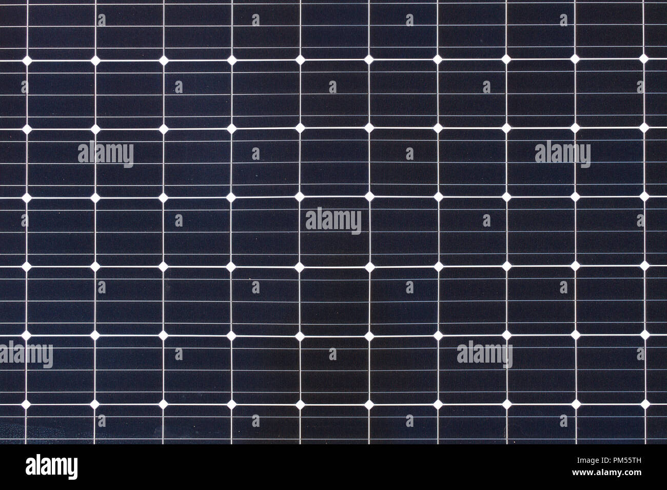 A pattern of square photovoltaic cells on the solar panel Stock Photo ...