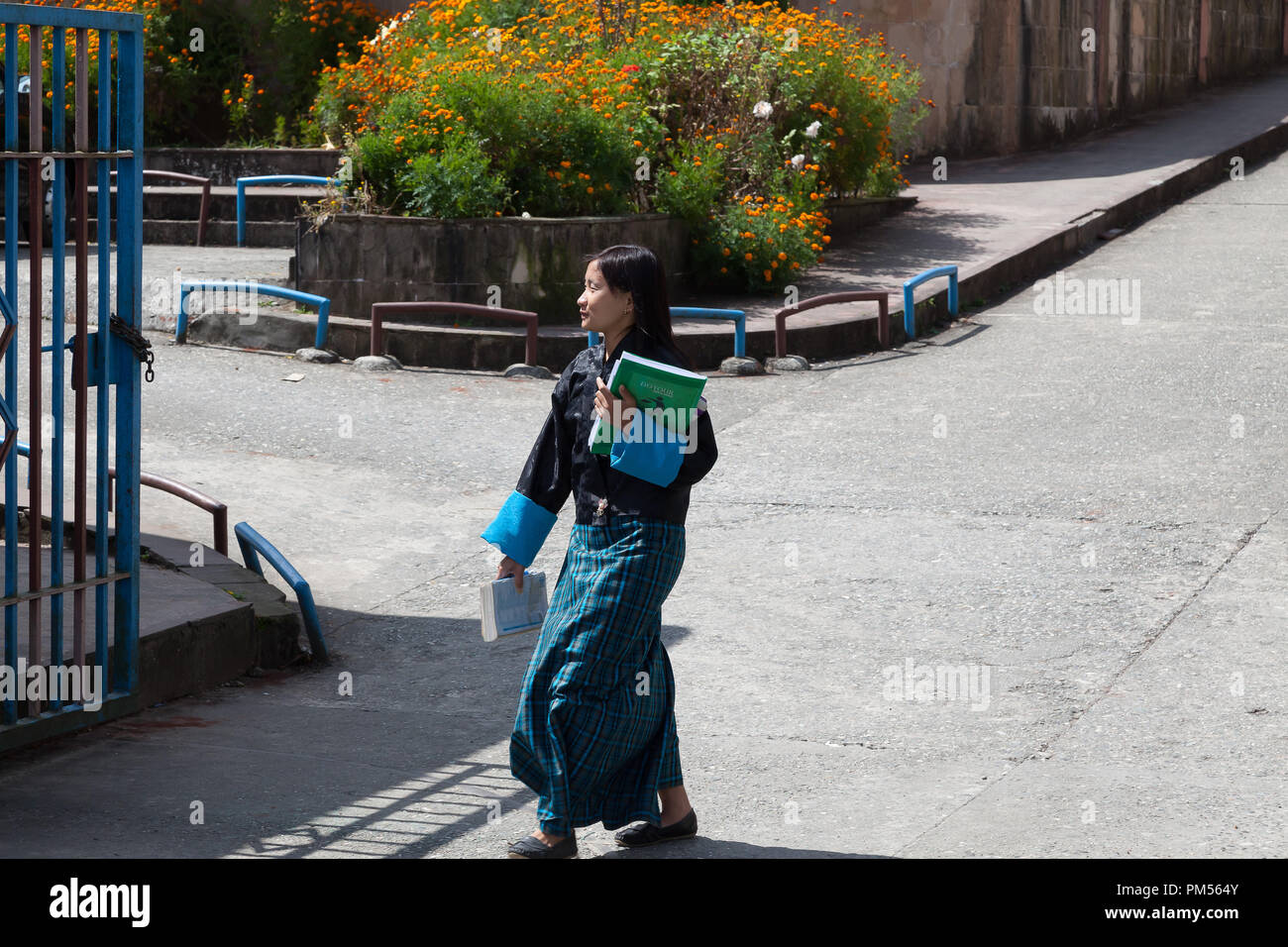 Bhutanese girl student in hi-res stock photography and images - Alamy