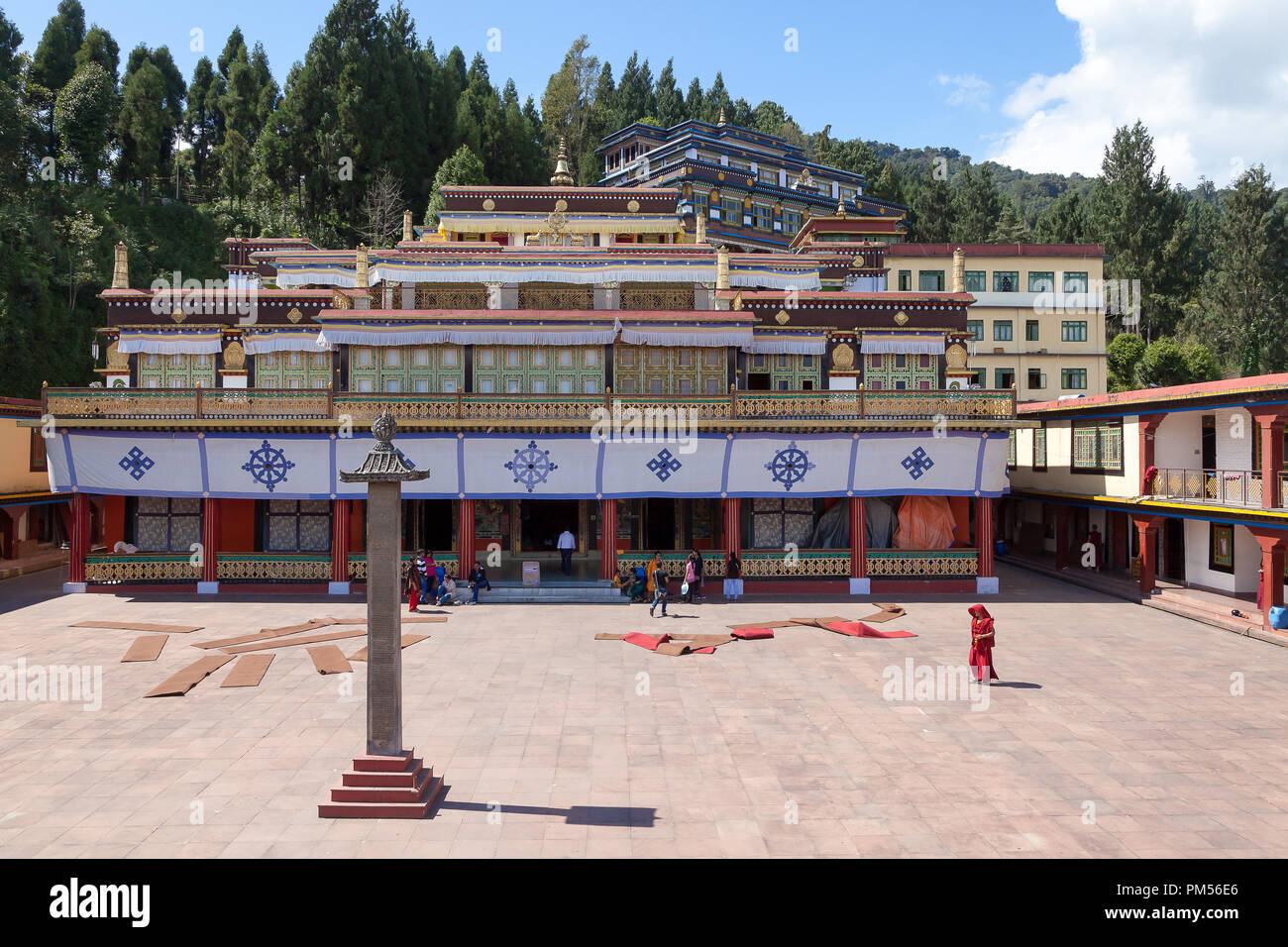 Rumtek Monastery, largest monastery in Sikkim, India Stock Photo - Alamy
