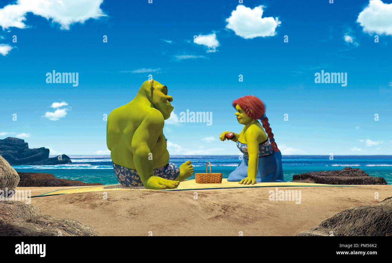 Film Still from "Shrek 2" Shrek, Princess Fiona © 2004 Dream Works ...