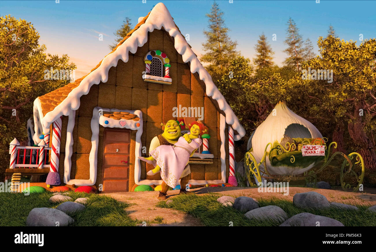 Film Still from "Shrek 2" Shrek, Princess Fiona © 2004 Dream Works ...