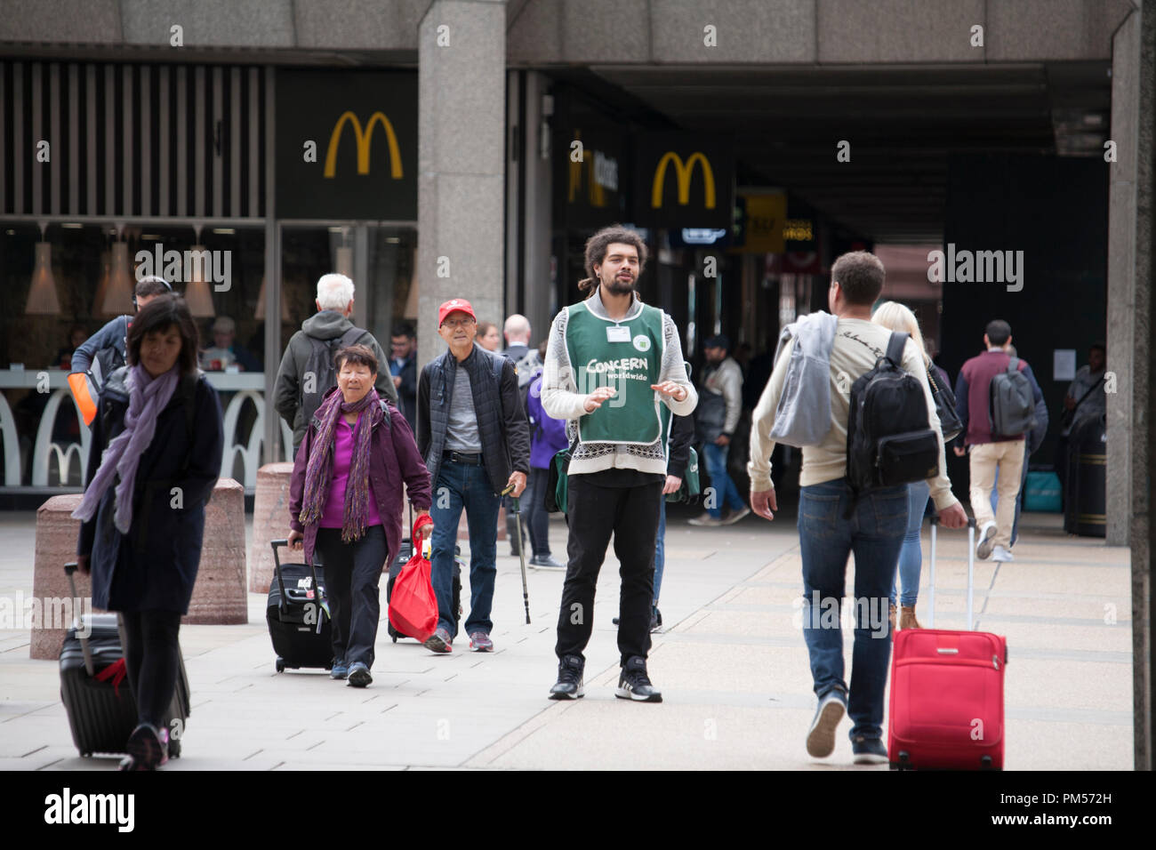 Concern worldwide charity collectors, chuggers, London Stock Photo - Alamy
