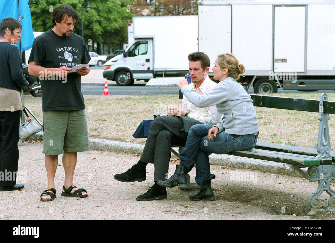 Studio Publicity Still from "Before Sunset" Director Richard Linklater ...