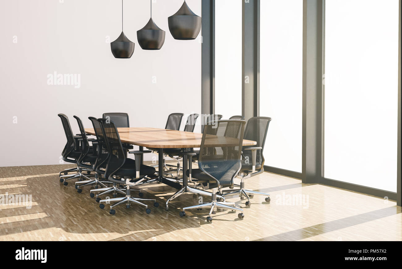 conference room 3d rendering Stock Photo - Alamy