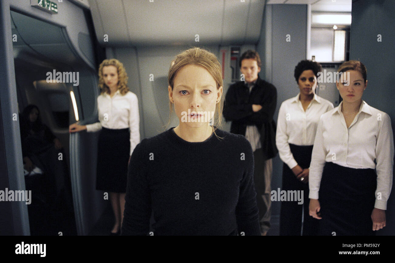 Studio Publicity Still from "Flightplan" Bess Wohl, Jodie Foster, Peter ...