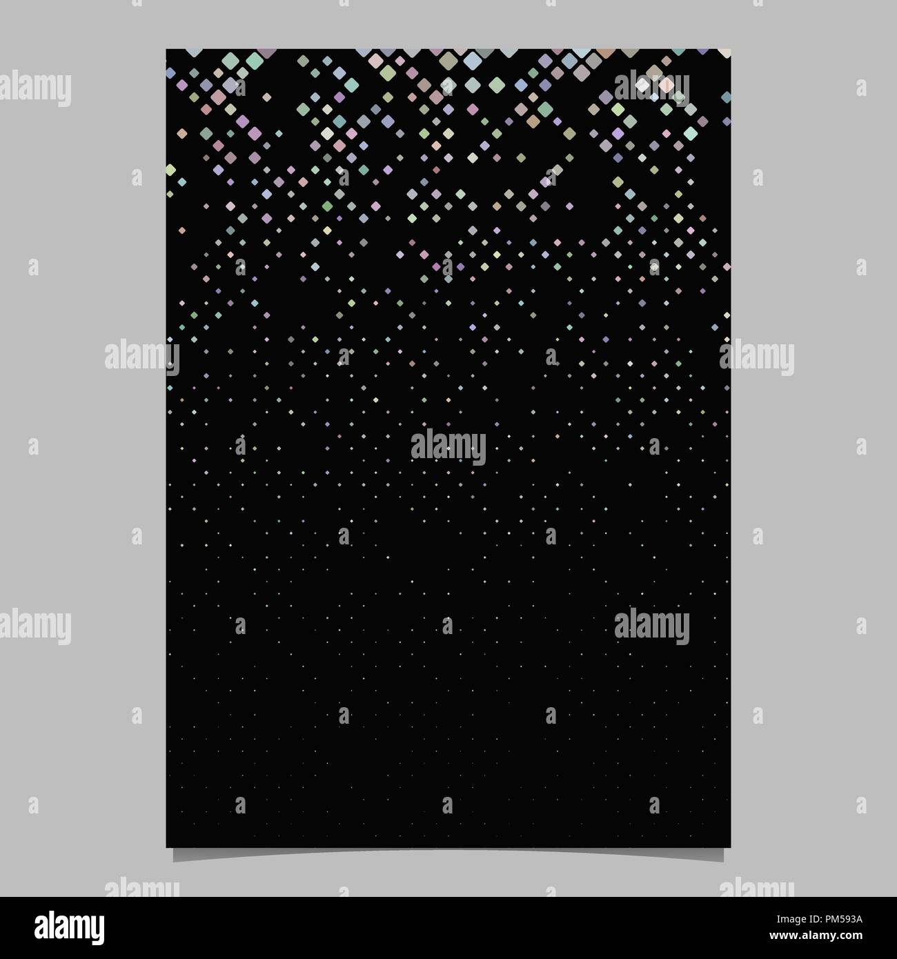 Geometrical Rounded Square Pattern Background Flyer Template Vector Design Stock Vector Image