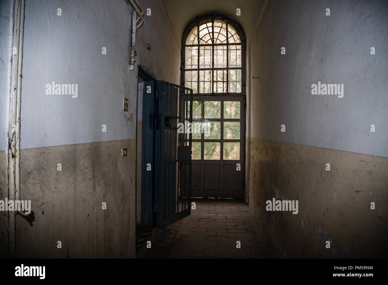 Old prison inside walls hi-res stock photography and images - Alamy