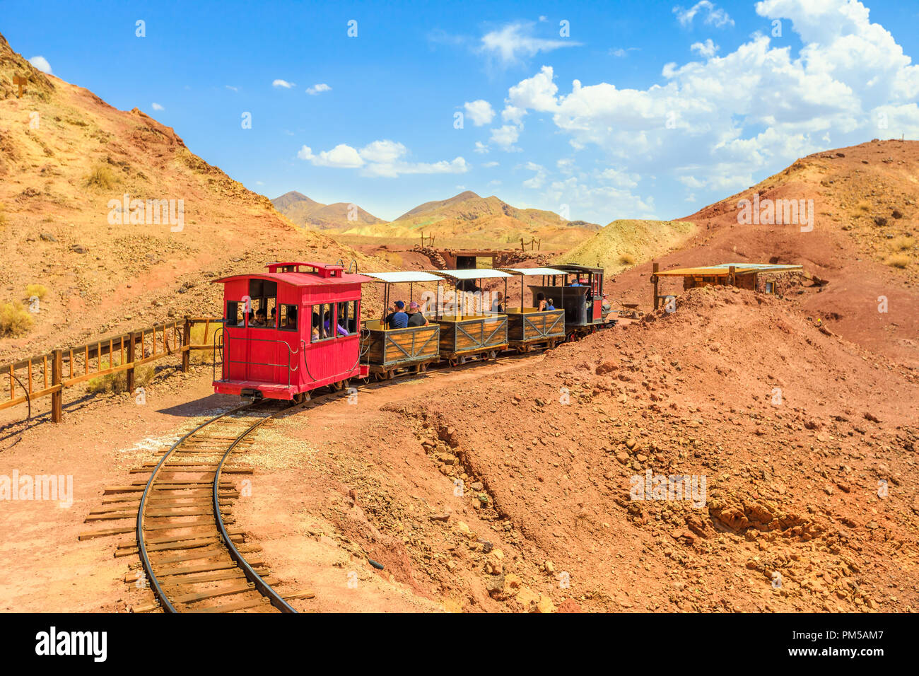 Calico, California, United States - August 15, 2018: Calico railroad ...