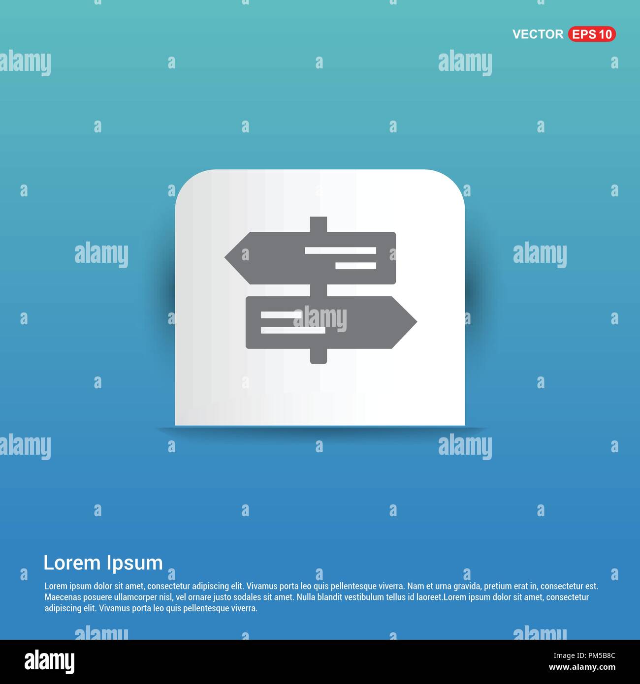 Highway roadside sign sticker Stock Vector Images - Alamy