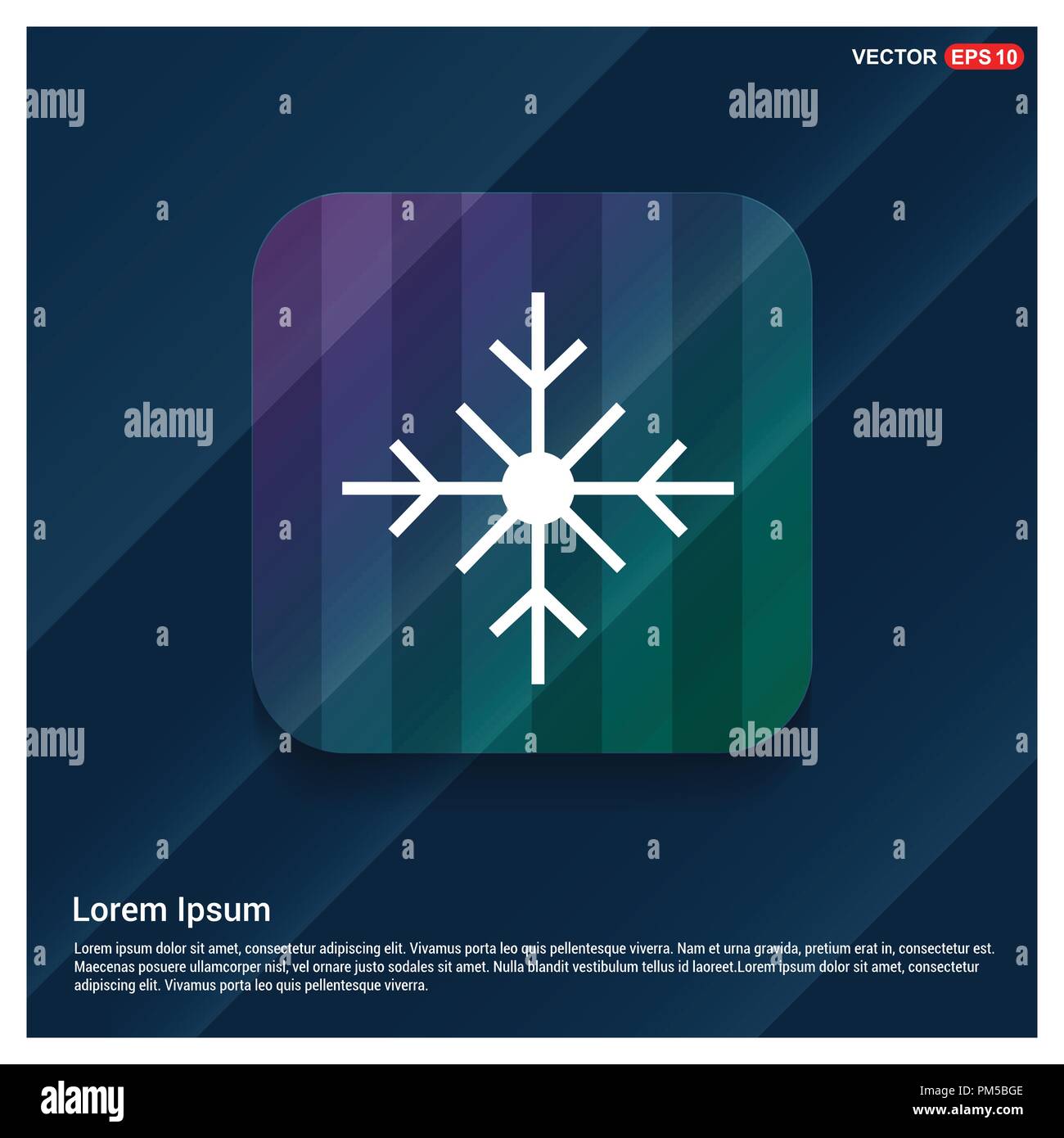 Snow Flake Icon Stock Vector Image & Art - Alamy
