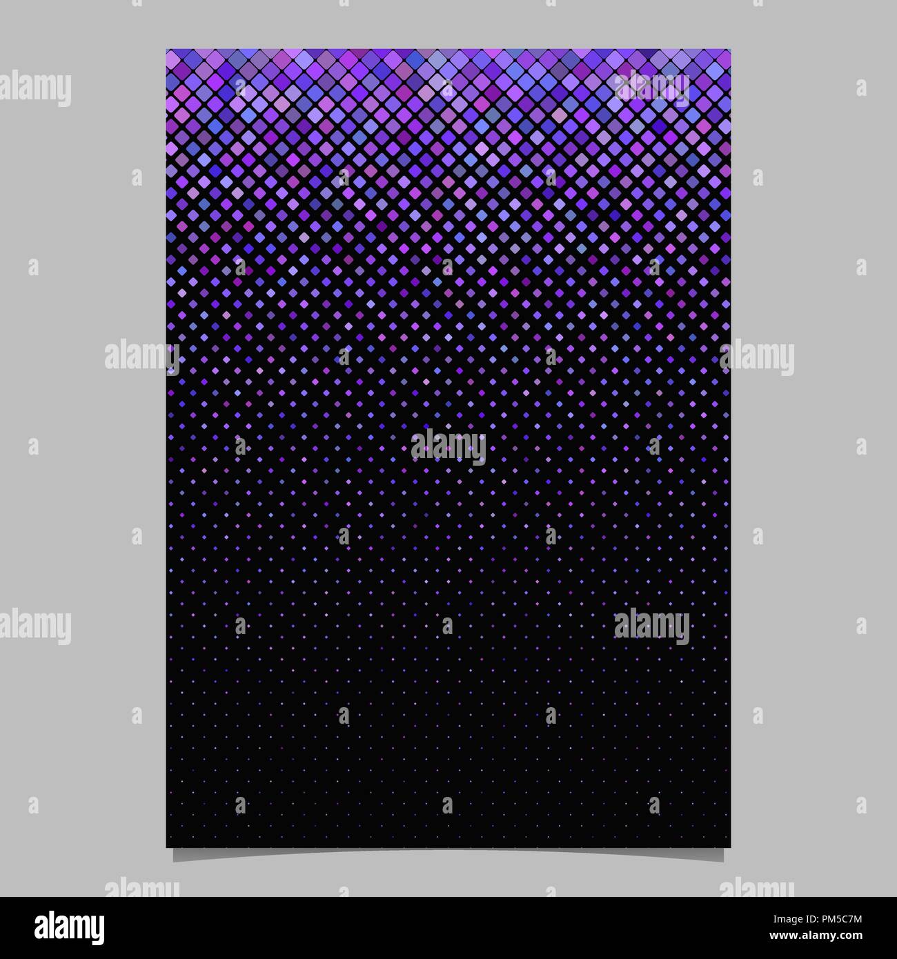 Geometrical Rounded Square Pattern Background Brochure Template Graphic Design Stock Vector