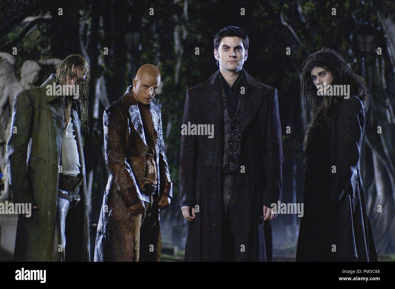 Studio Publicity Still from "Ghost Rider" Daniel Frederiksen, Laurence Breuls, Wes Bentley ...