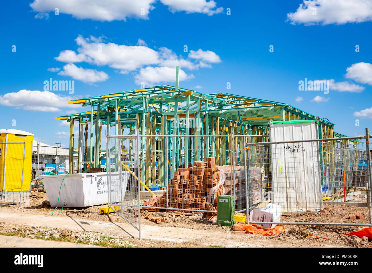 New australian homes under construction in Sydney,Australia Stock Photo ...