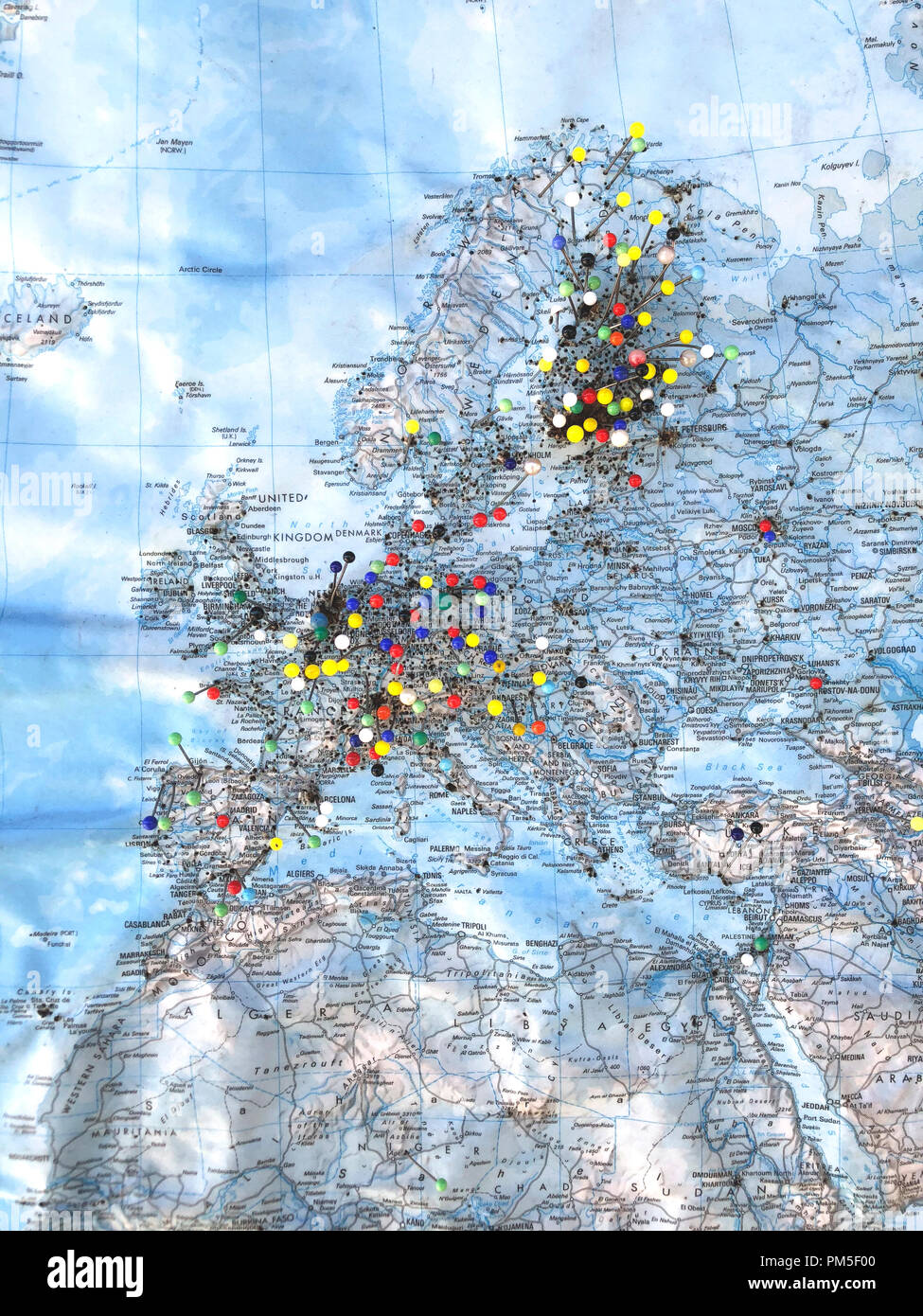 World map capital cities hi-res stock photography and images - Alamy
