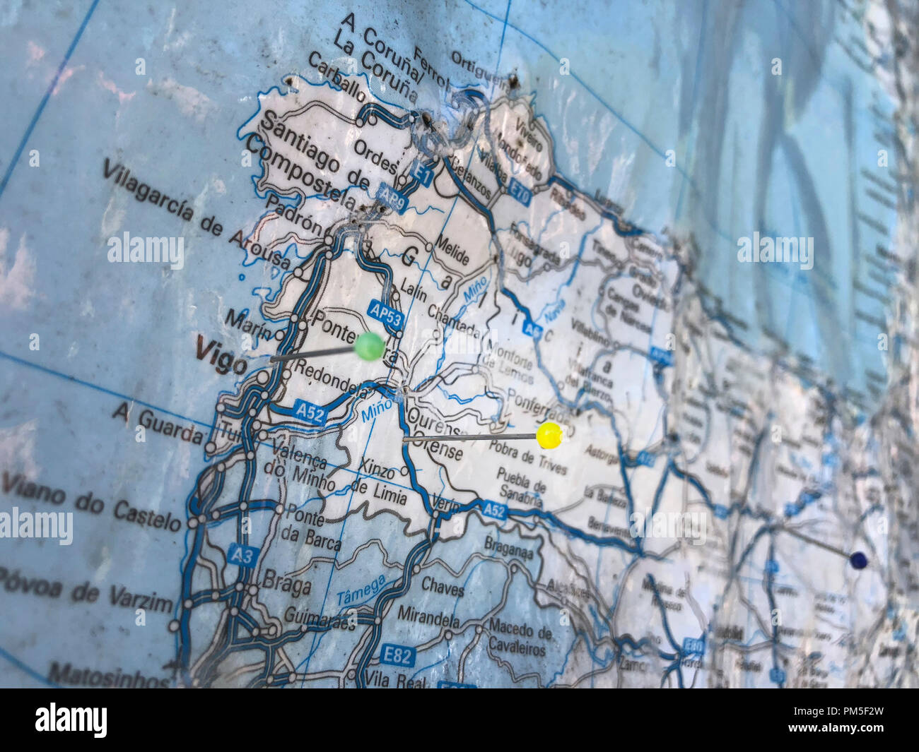 Image of road map hi-res stock photography and images - Alamy