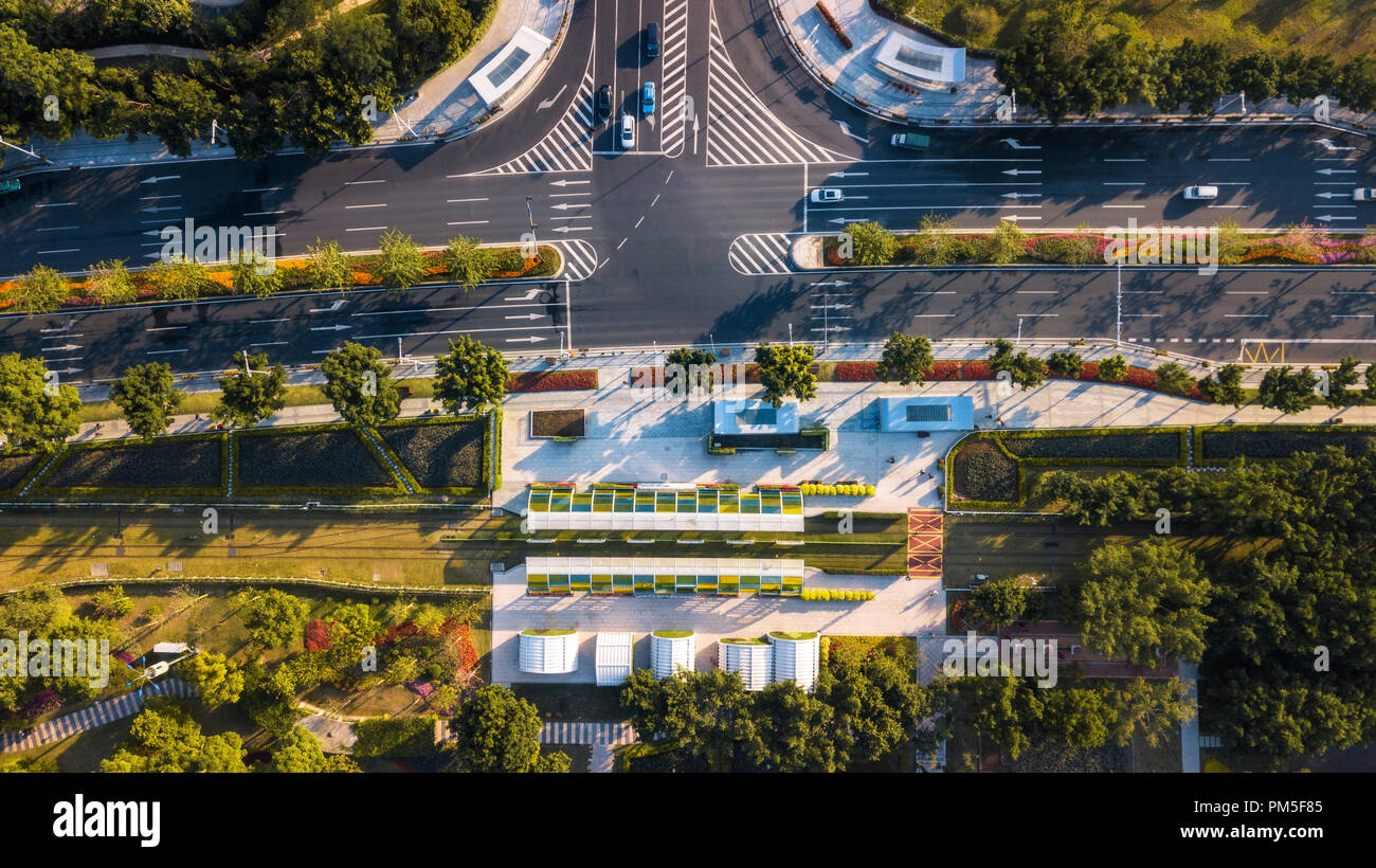Aerial photograph of urban traffic network Stock Photo - Alamy