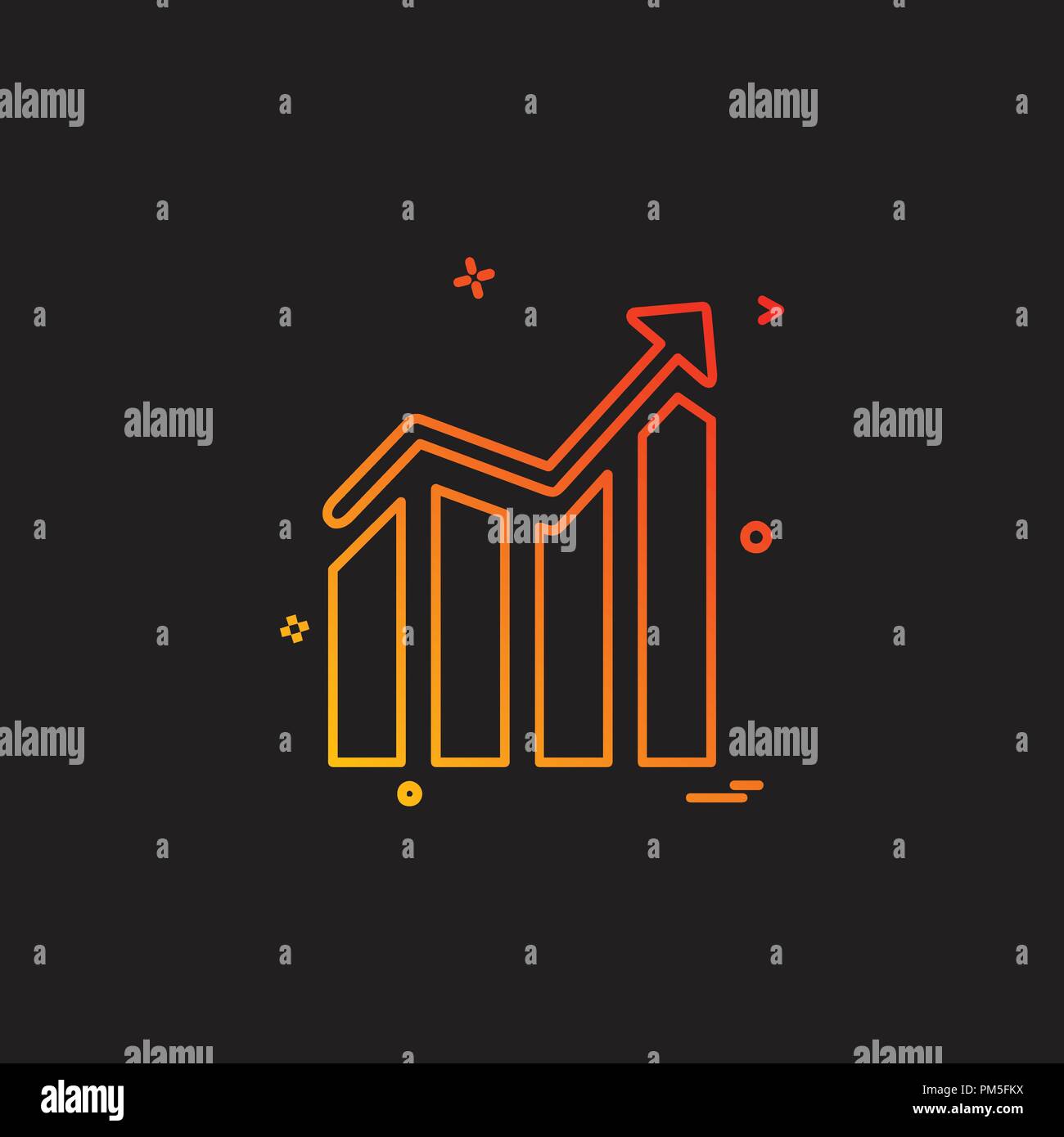 Graph icon design vector Stock Vector Image & Art - Alamy