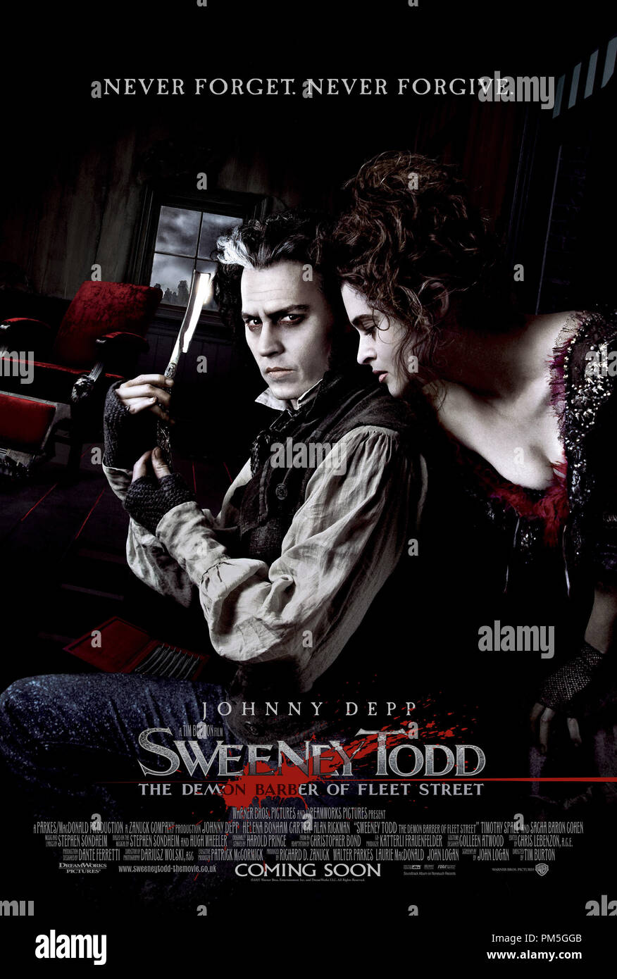 "Sweeney Todd: The Demon Barber of Fleet Street" Poster © 2007 Warner ...