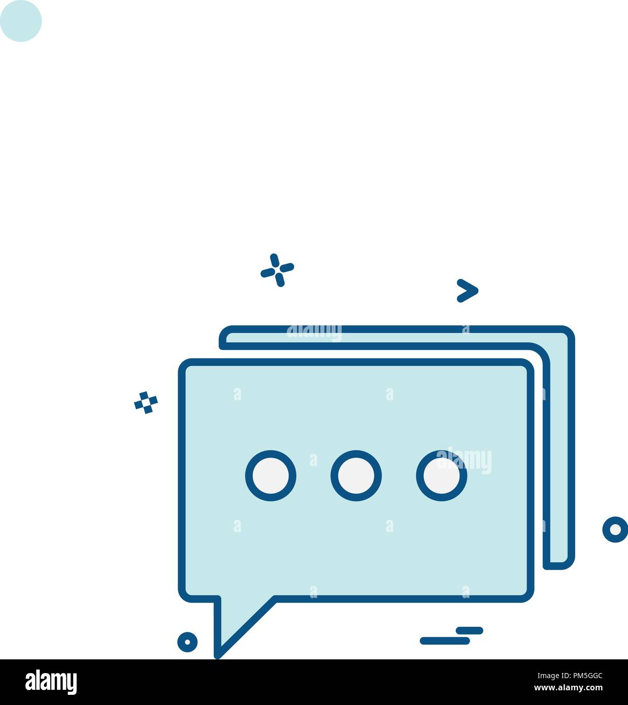 Message icon design vector Stock Vector Image & Art - Alamy