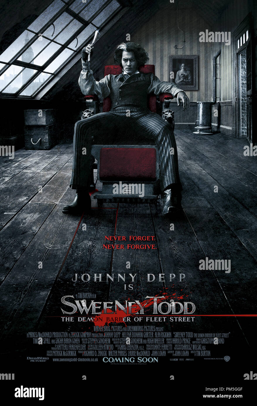 "Sweeney Todd: The Demon Barber of Fleet Street" Poster © 2007 Warner ...