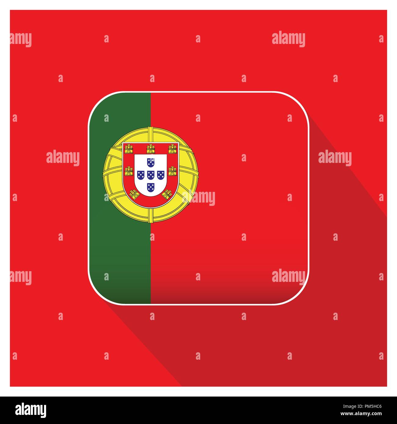 Portugal flag design vector Stock Vector Image & Art - Alamy