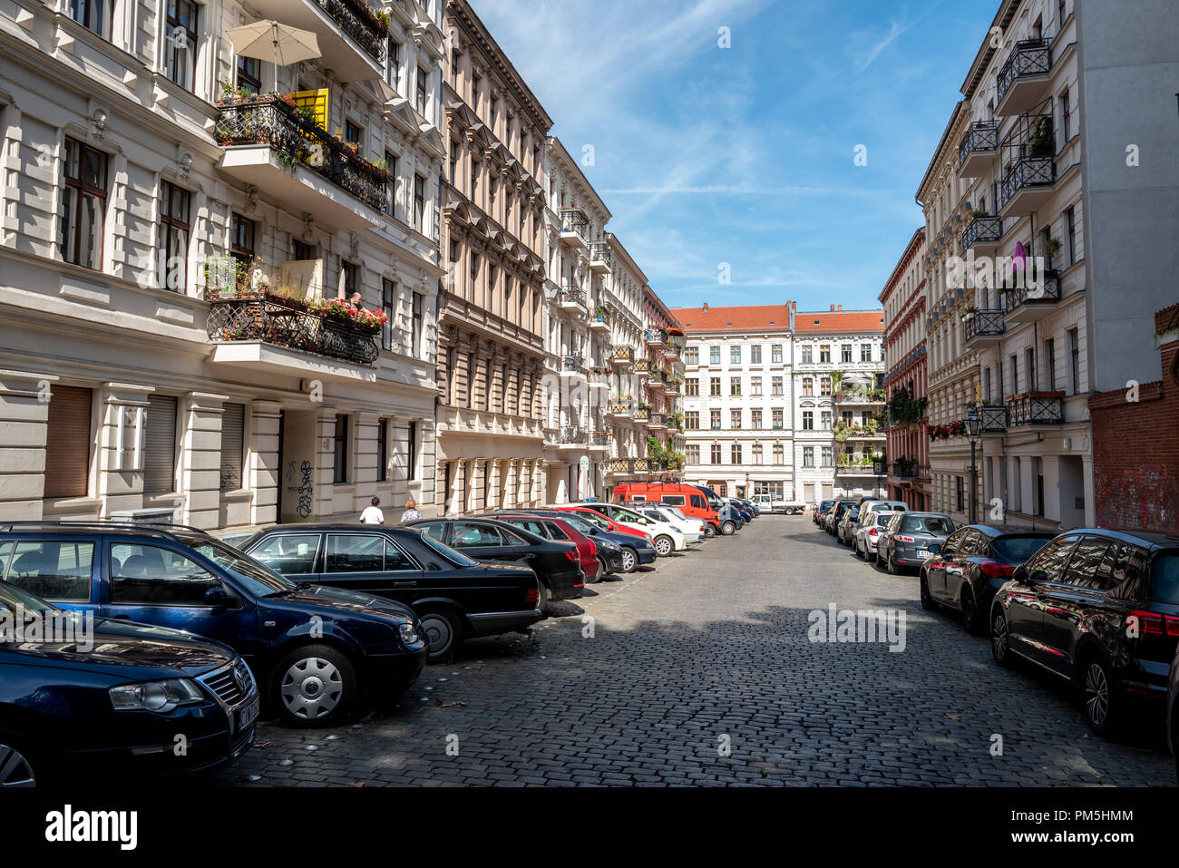 Neighbourhood street in Kreuzberg, Berlin Stock Photo - Alamy