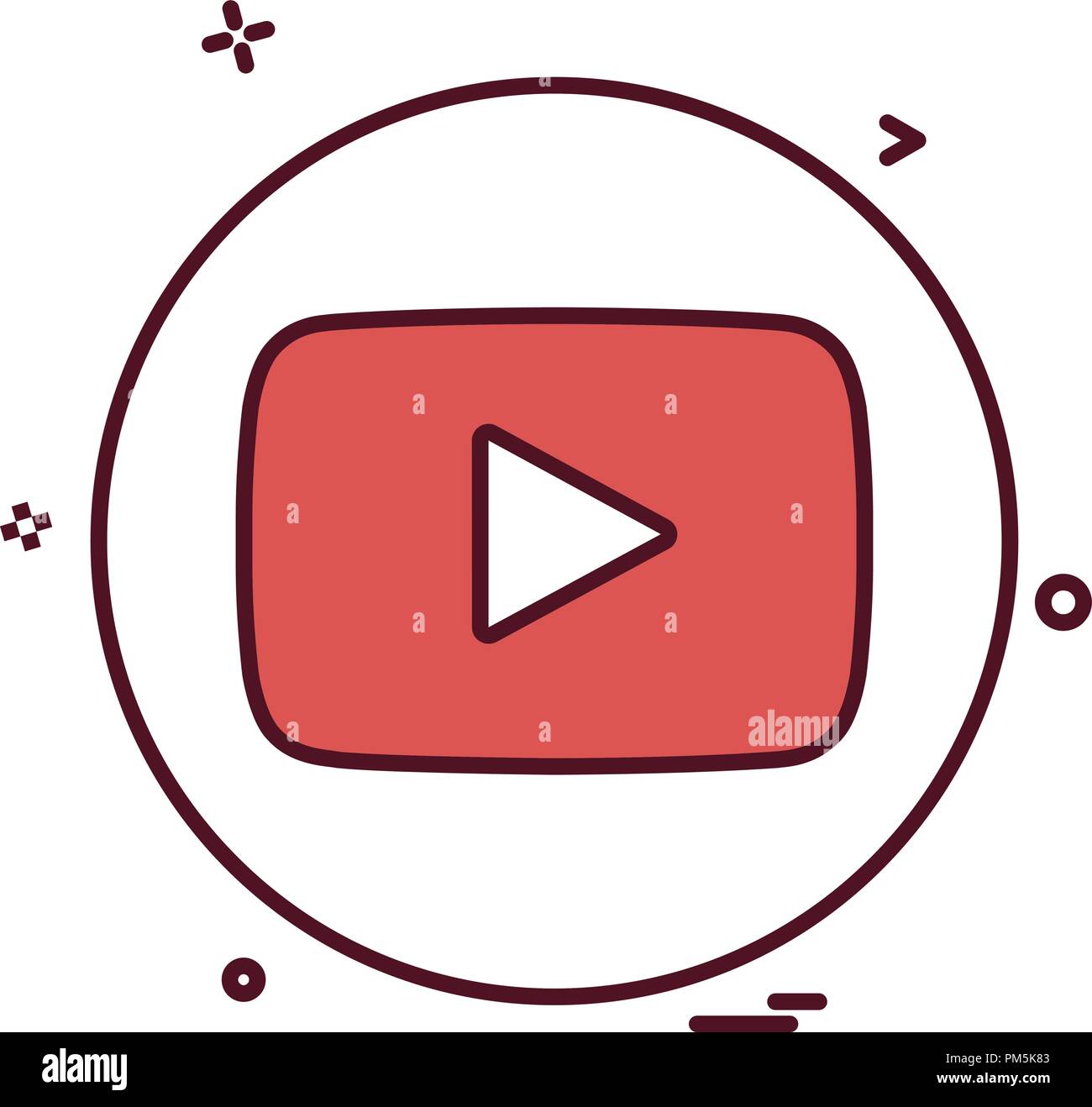 Youtube logo round Stock Vector Images - Alamy
