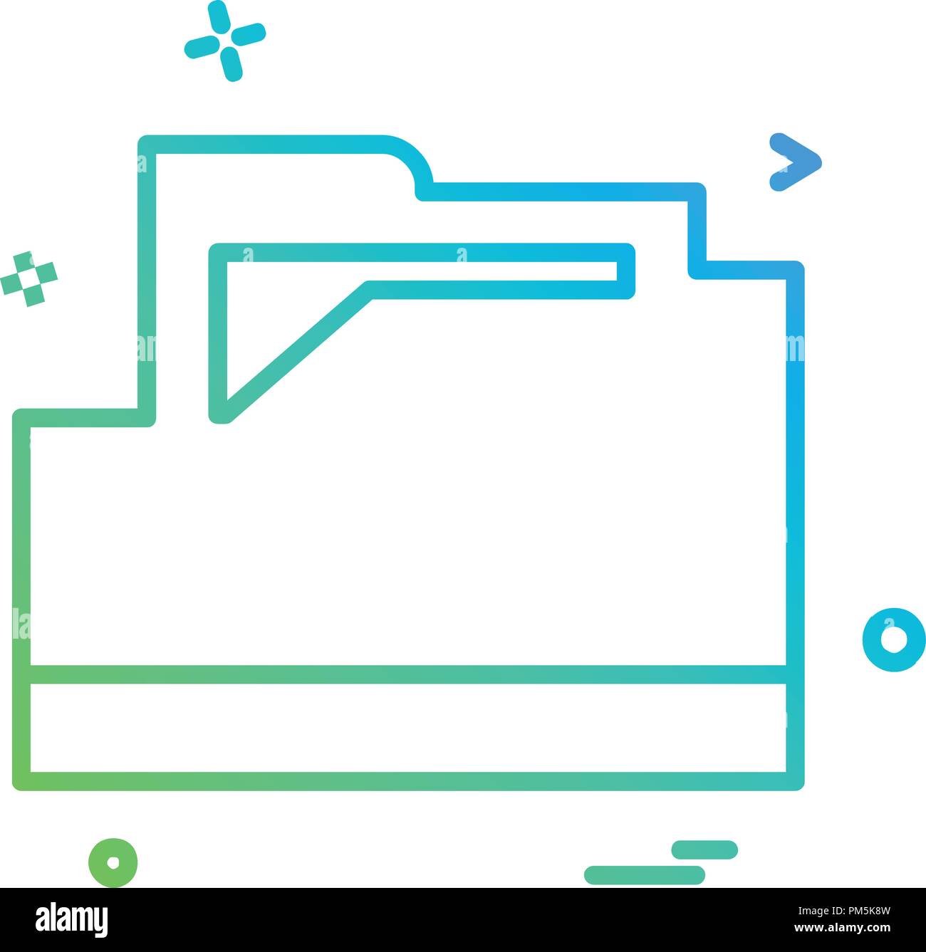 Folder icon design vector Stock Vector Image & Art - Alamy