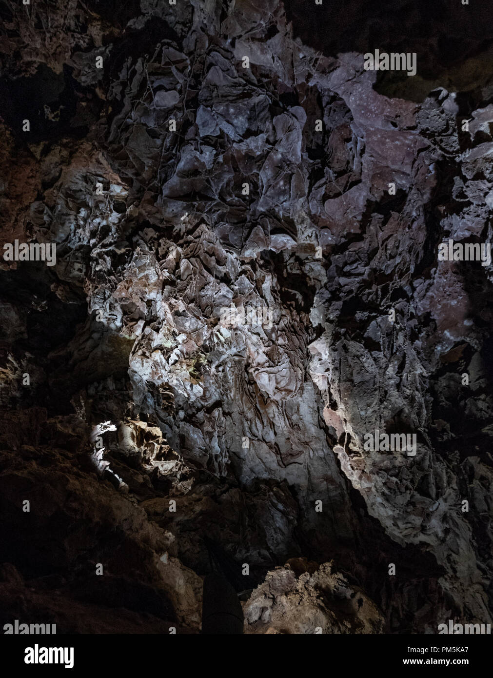 Light on Boxwork Covering Side of Cave in Wind Cave Stock Photo - Alamy