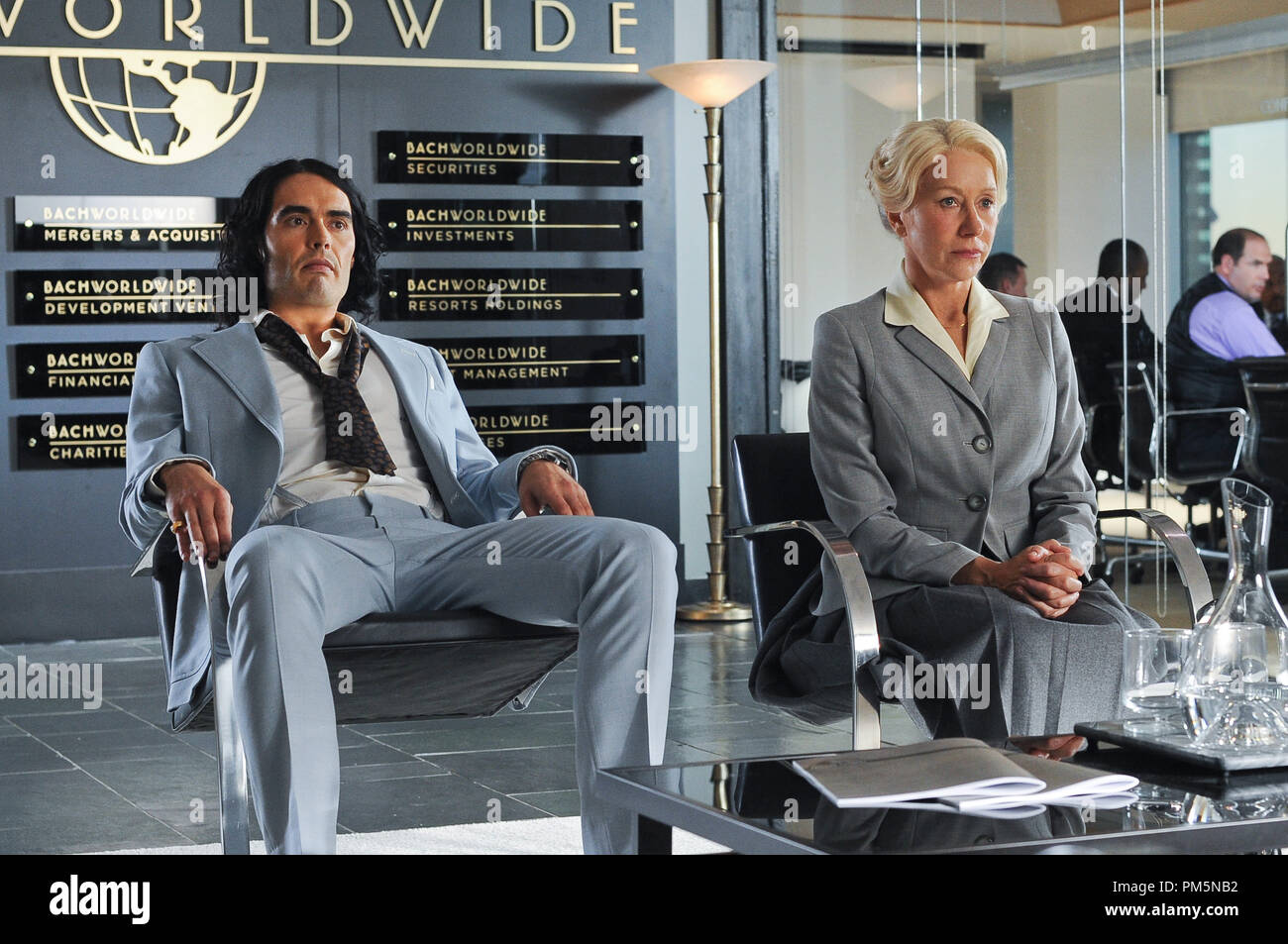 (L-r) RUSSELL BRAND as Arthur and HELEN MIRREN as Hobson in Warner Bros ...