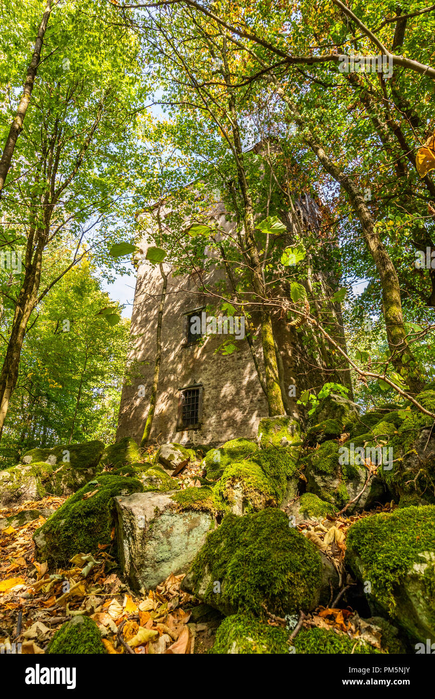Dianaburg, former romantic hunting lodge or Jagdschloss, hidden in the ...