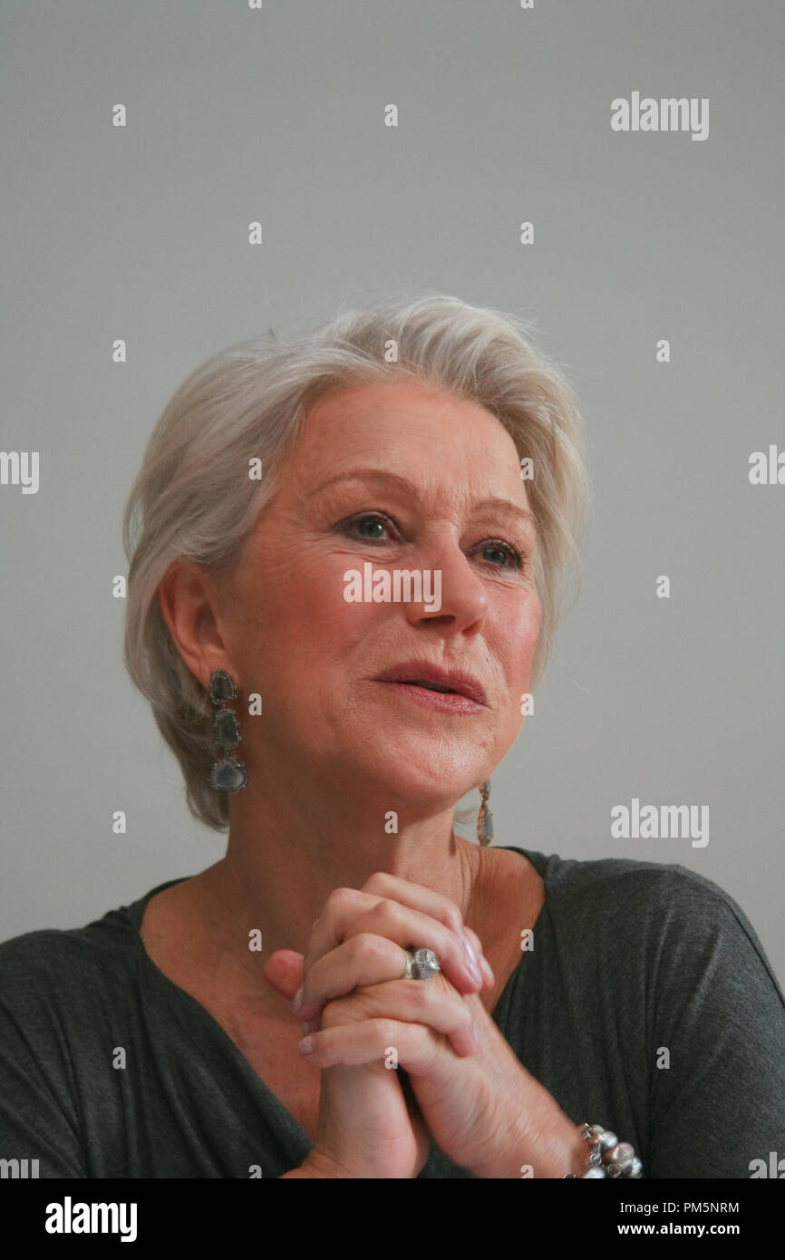 Helen Mirren "Arthur" Portrait Session, March 25, 2011. Reproduction by ...
