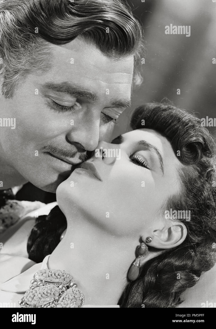 Clark Gable and Vivien Leigh, "Gone With the Wind" 1939 MGM. File Reference # 30928 786 Stock ...