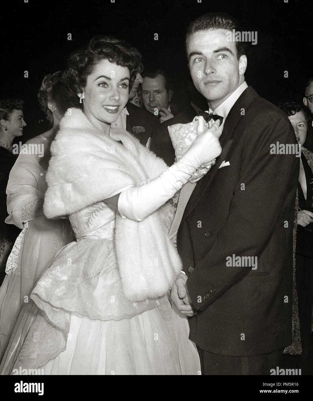 Elizabeth Taylor and Montgomery Clift at the Los Angeles premiere of ...