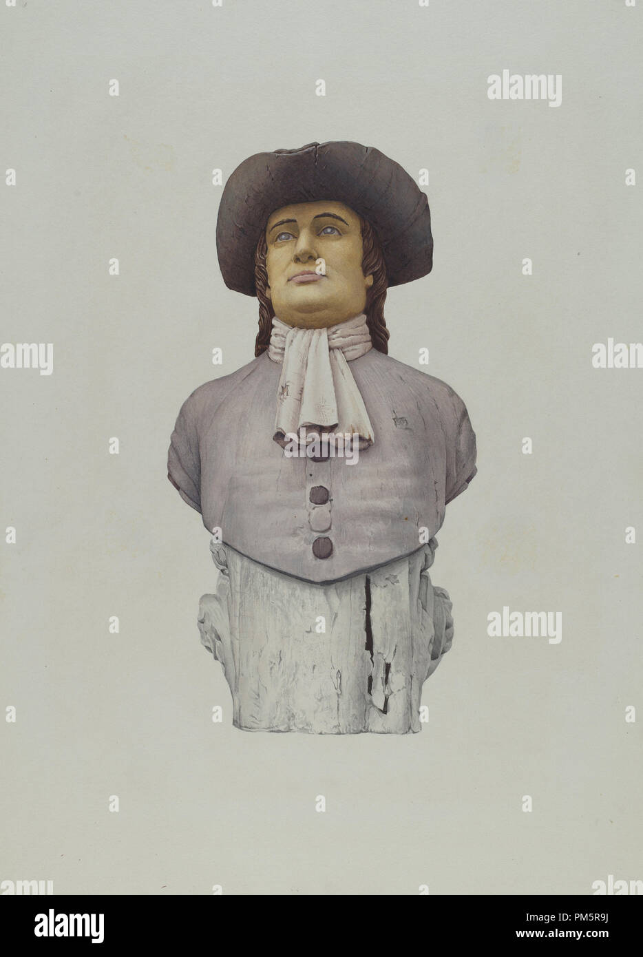 Figurehead: Quaker. Dated: 1935/1942. Dimensions: overall: 48.8 x 36.1 ...