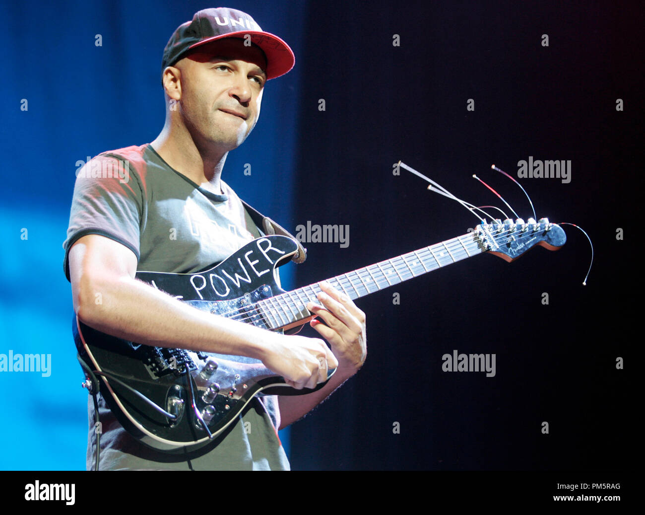 Tom Morello of Audioslave performs in concert at the Convocation Center ...