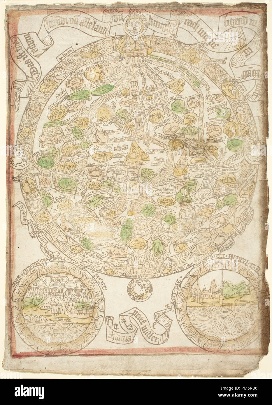 Map of the World. Dated: c. 1480. Dimensions: image: 41.3 x 29.2 cm (16 ...