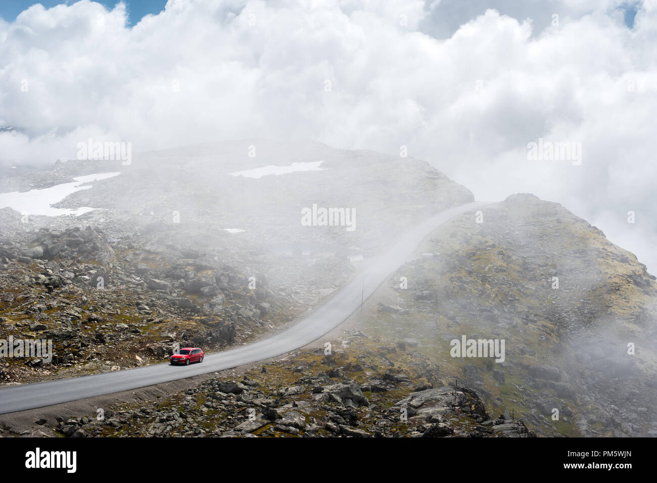 Mountain Dalsnibba landscape in Geiranger fjord, Norway Stock Photo - Alamy