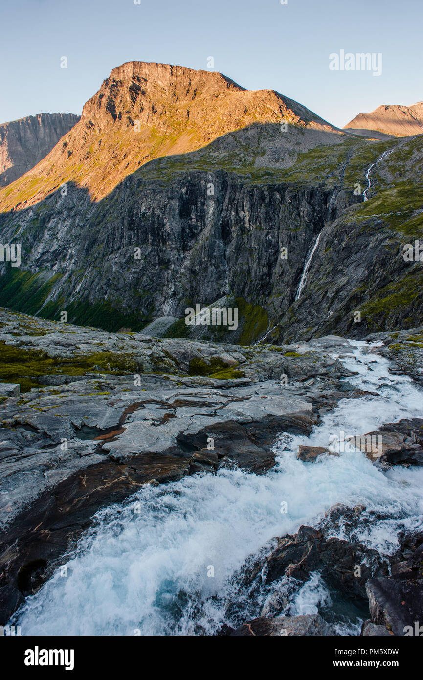 Trollstigen - mountain road in Norway. View from top Stock Photo - Alamy