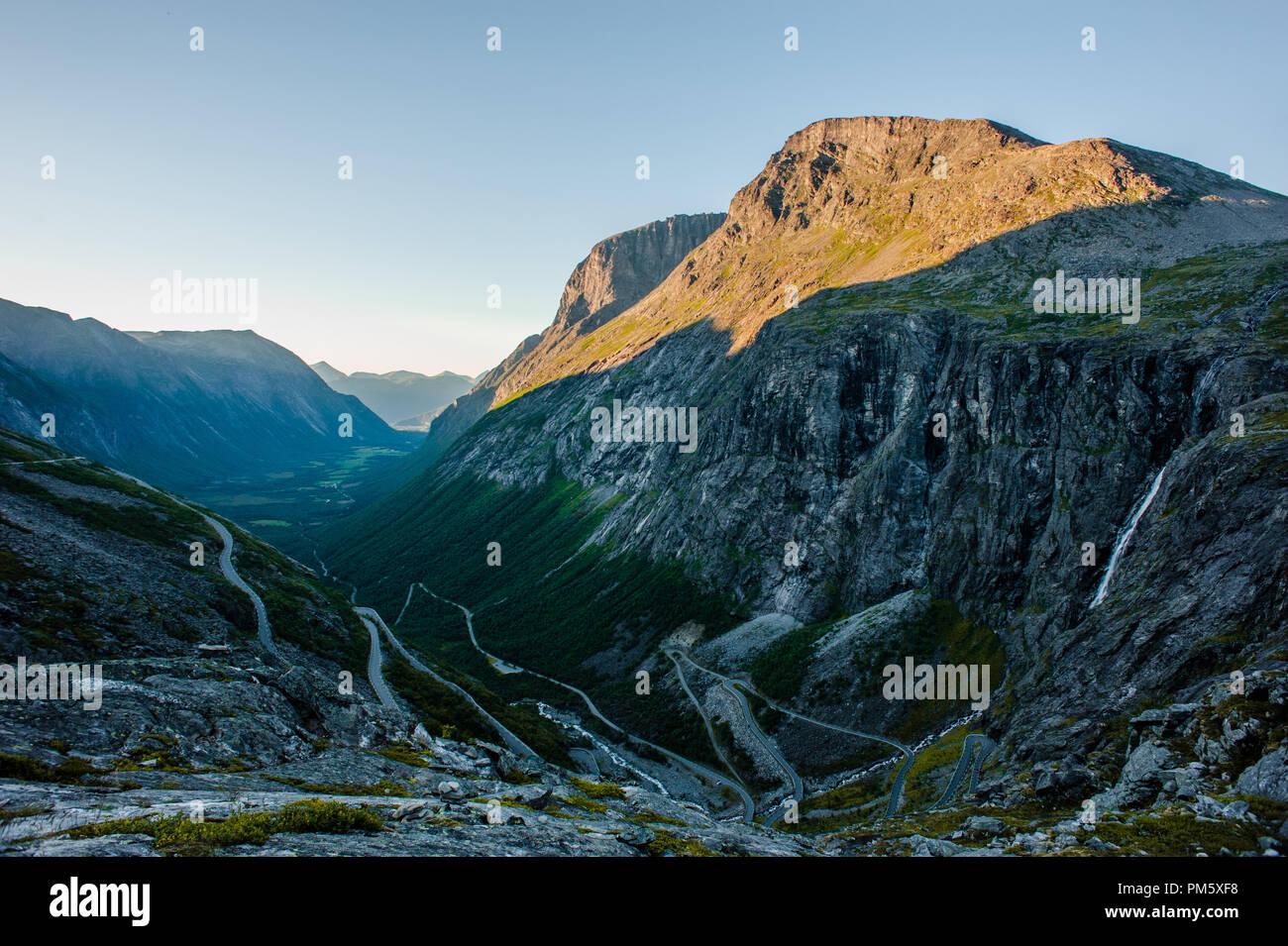Trollstigen - mountain road in Norway. View from top Stock Photo - Alamy