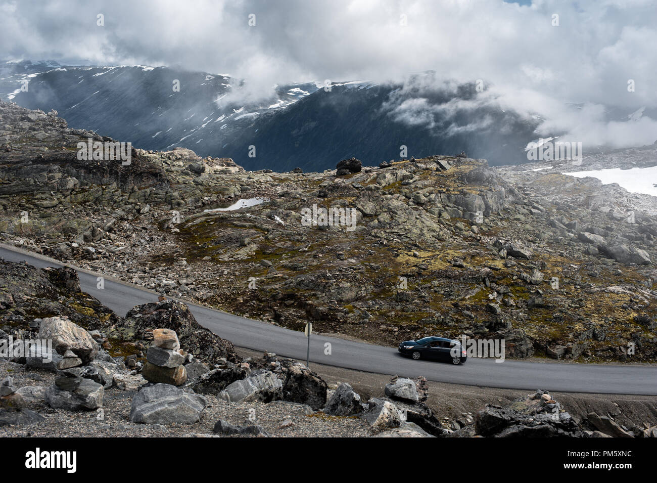 Mountain Dalsnibba landscape in Geiranger fjord, Norway Stock Photo - Alamy