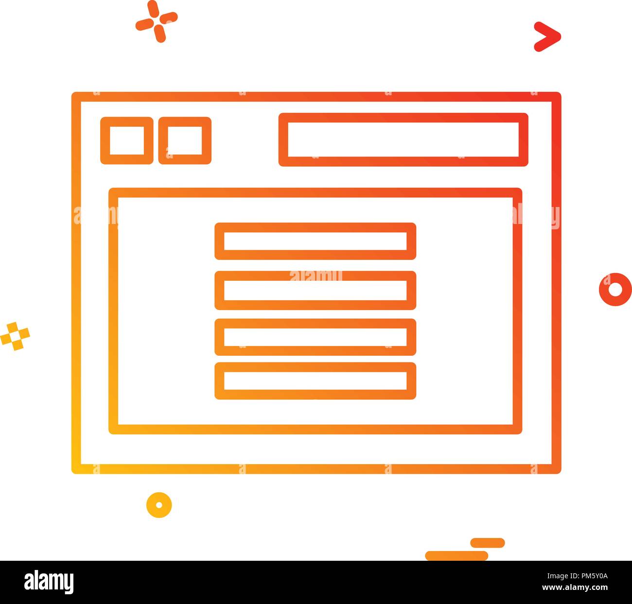 Web layout icon design vector Stock Vector Image & Art - Alamy