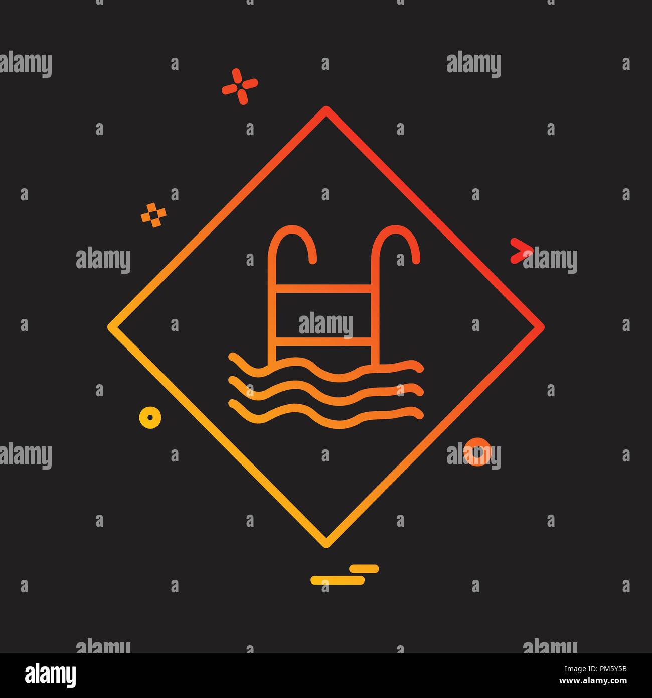 Swimming icon design vector Stock Vector Image & Art - Alamy