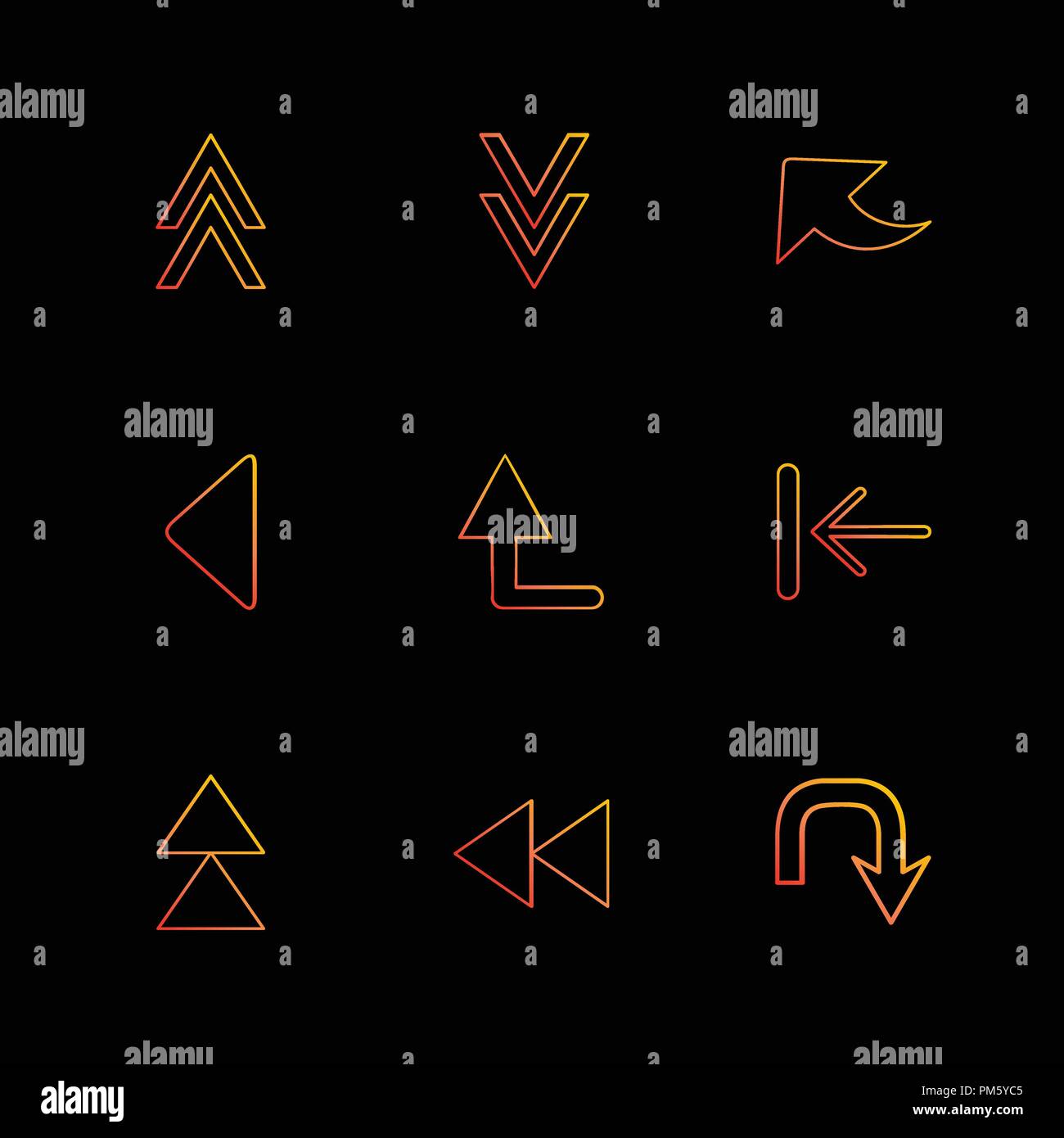 arrows , directions , left , right , pointer , download , upload , up ...